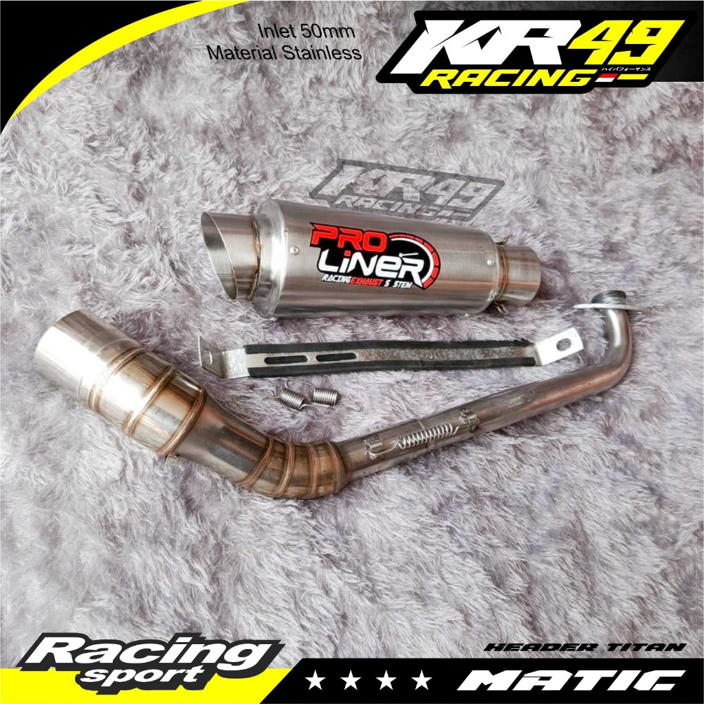 Jual KNALPOT RACING PROLINER BEAT VARIO MIO GENIO FAZZIO NMAX AEROX PCX ...