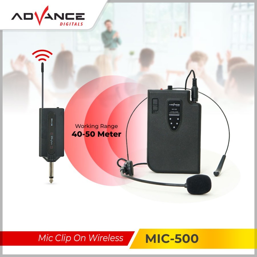Jual Microphone Wireless Model Bando Advance MIC500 | Shopee Indonesia