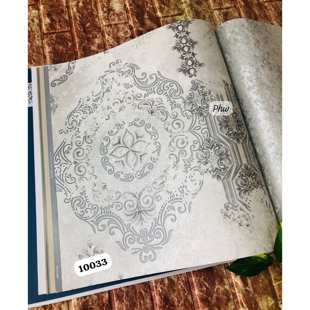 Jual WALLPAPER DINDING KLASIK BATIK MOZAIK GOLD CREAM MEWAH ALIAN ...