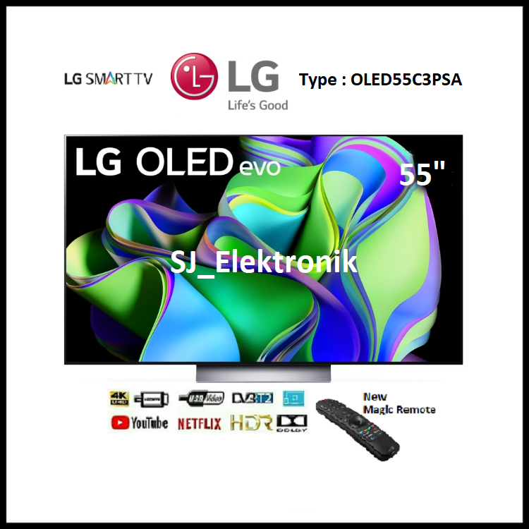 Jual LG OLED evo C3 55 Inch OLED55C3PSA / OLED55C3 UHD 4K Smart TV - 55 C3 | Shopee Indonesia