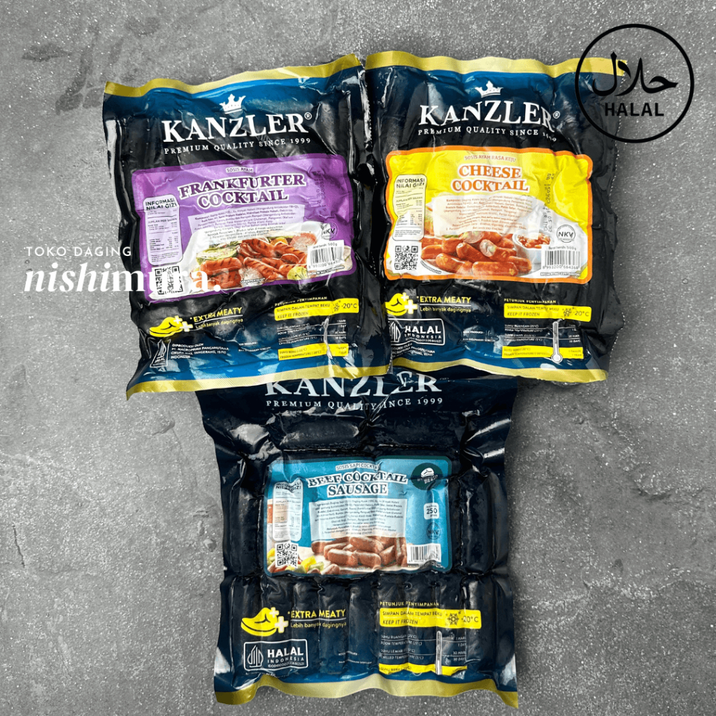 Jual Sosis Kanzler Cocktail Beef Frankfurter Cheese Sausage Mini ...