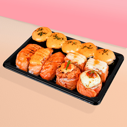 Jual Sushi Salmon Mate Platter, No Spicy (12 pcs) | Shopee Indonesia