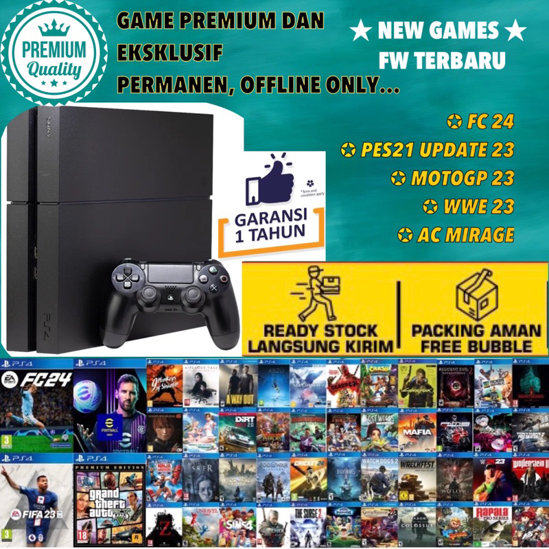 Jual PS4 FAT SLIM PRO HEN 11.00 DAN PS4 ORI GAME CLONE BERGARANSI ...