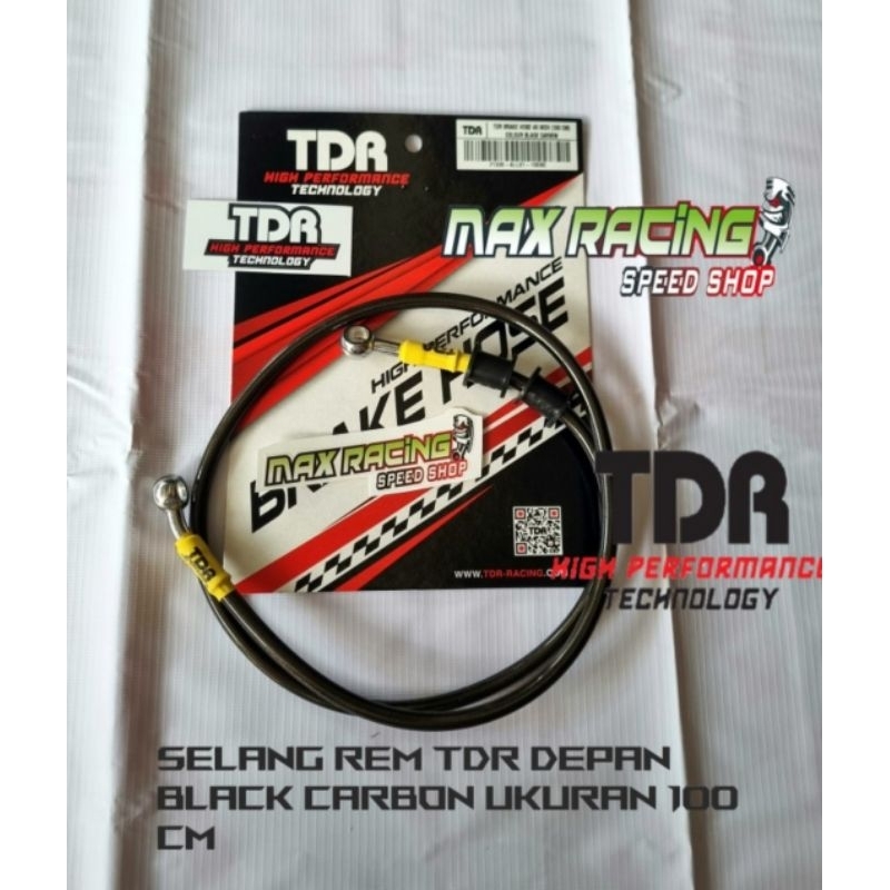 Jual Selang Rem Depan TDR 100 CM Black Carbon Beat Street Aerox Nmax Lexi | Shopee Indonesia