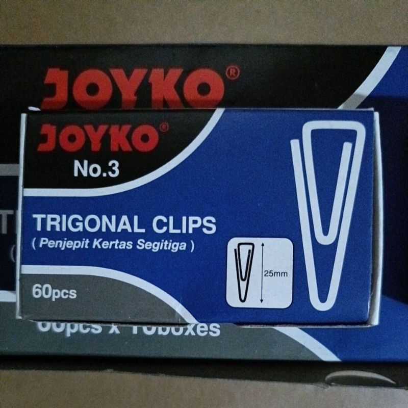 Jual Trigonal clips No.3 Penjepit Kertas Segitiga | Shopee Indonesia