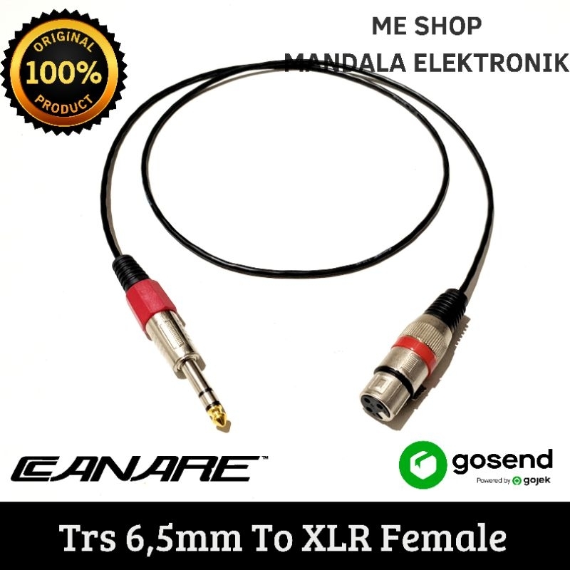 Jual kabel audio jack akai trs 6,5mm stereo to xlr female | Shopee Indonesia