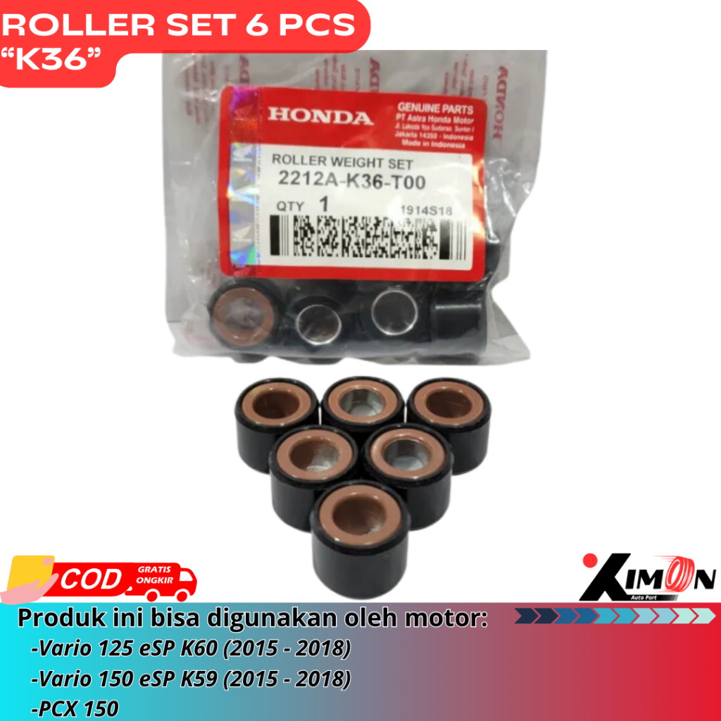 Jual ROLLER VARIO 150 VARIO 125 ESP NEW LED PCX 150 160 K36 KUALITAS ...