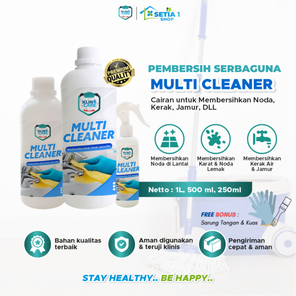 Jual Multi Cleaner KLINO CARE Pembersih Serbaguna Kerak Toilet Kran ...