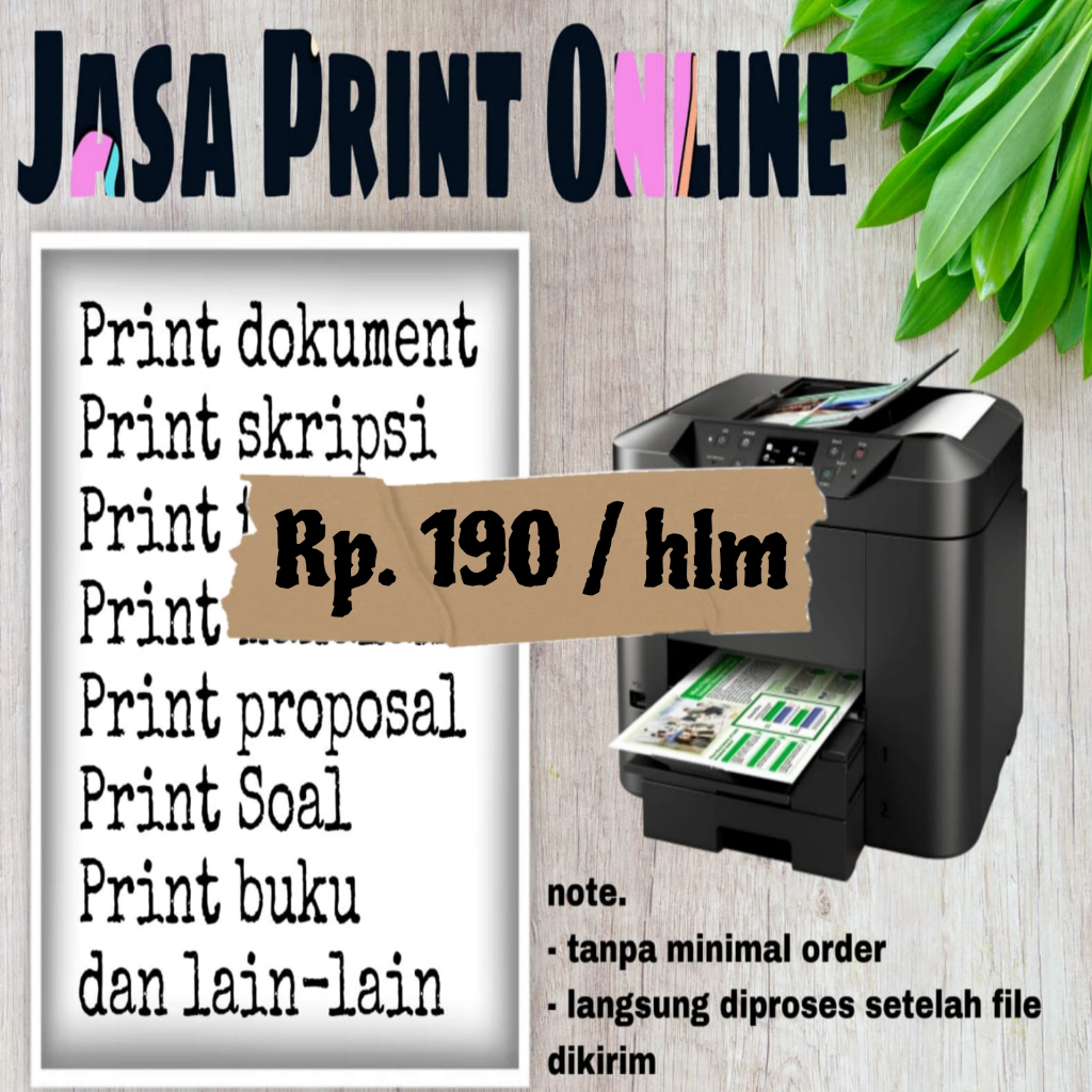 Jual JASA PRINT WARNA & HITAM-PUTIH | Shopee Indonesia