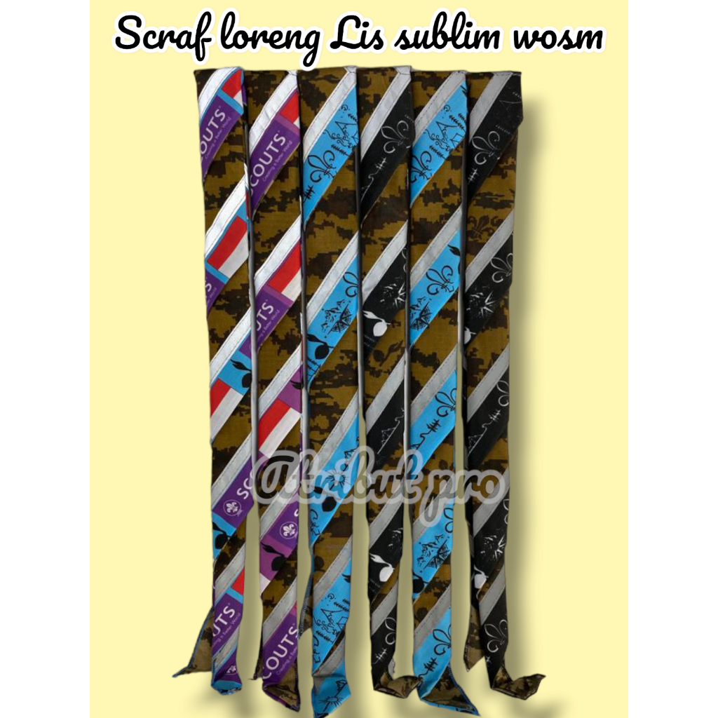 Jual Scraf Pramuka Scout Scraft Glow In The Dark sublim wosm premium | Shopee Indonesia