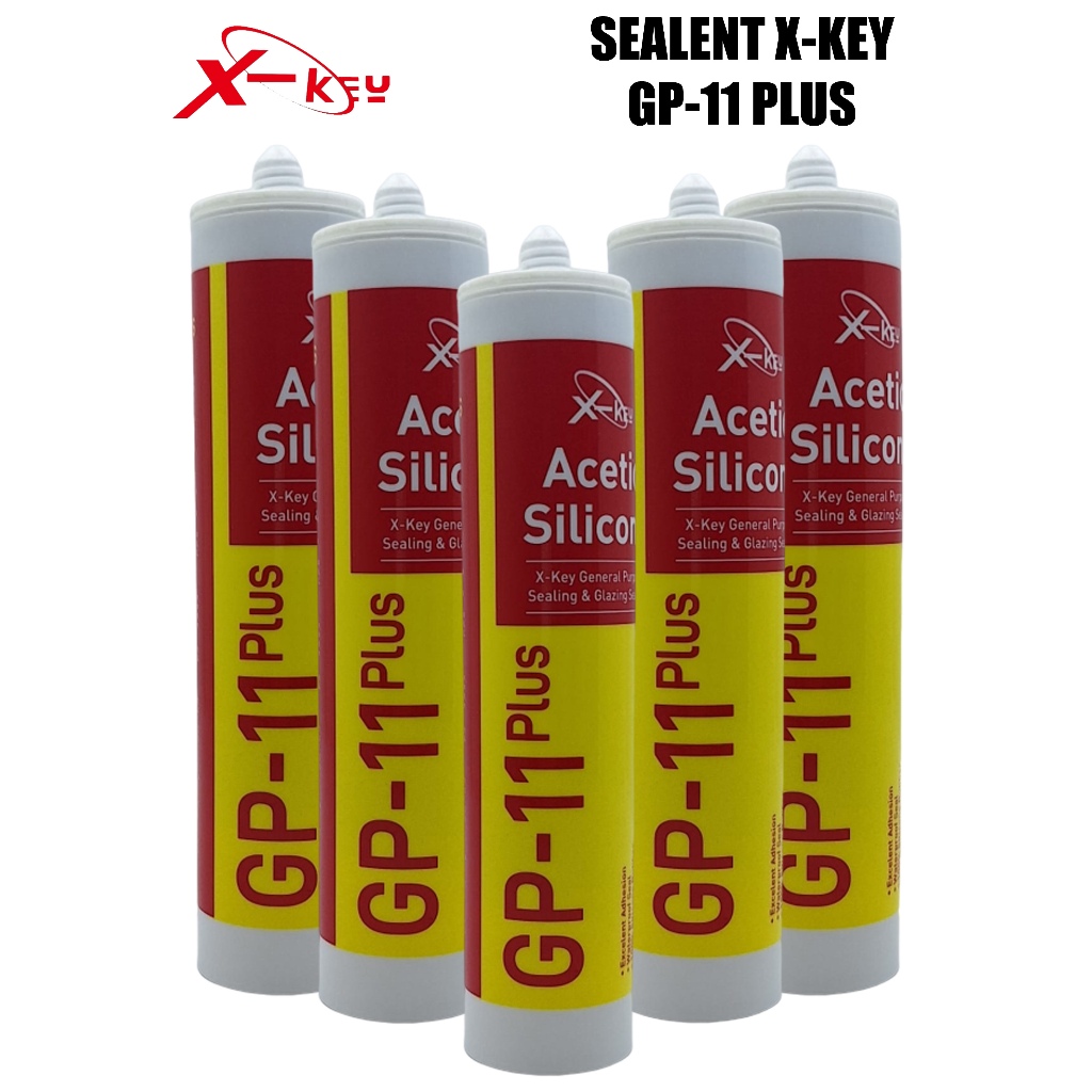 Jual Lem Kaca Silicone Sealant Xkey AceticGp11 Plus Lem Kaca Silikon ...