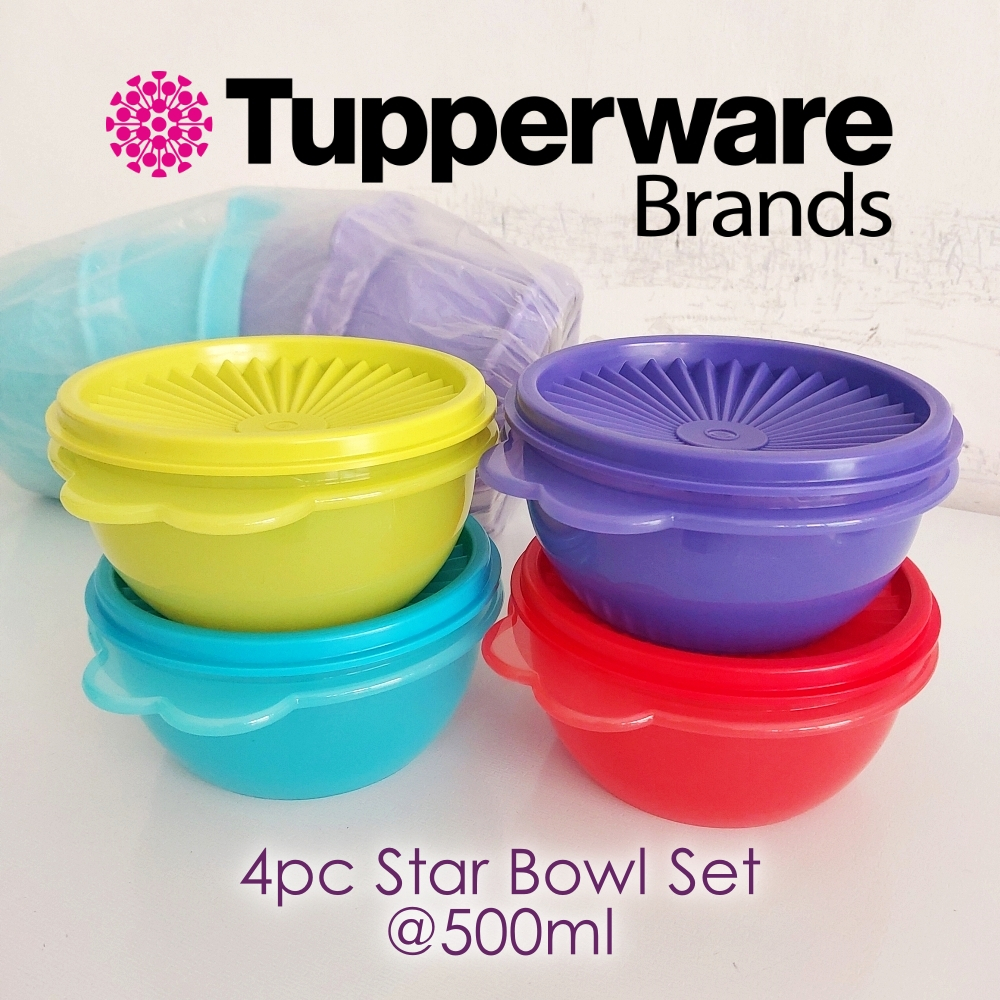 Jual TUPPERWARE STAR BOWL 4PC 500ML | Shopee Indonesia
