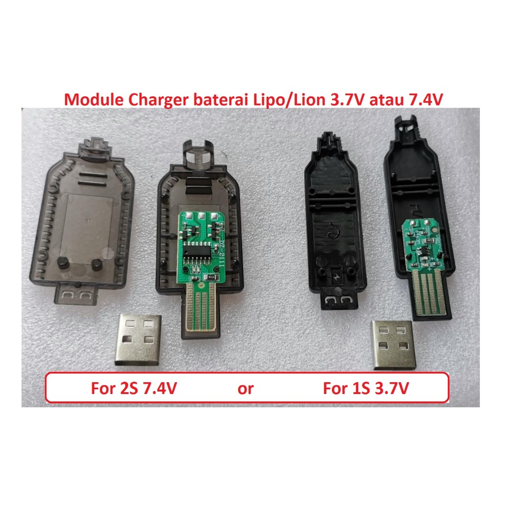 Jual Module USB Charger casan baterai Lipo Lion 18650 1S 3.7V 3.7Volt ...