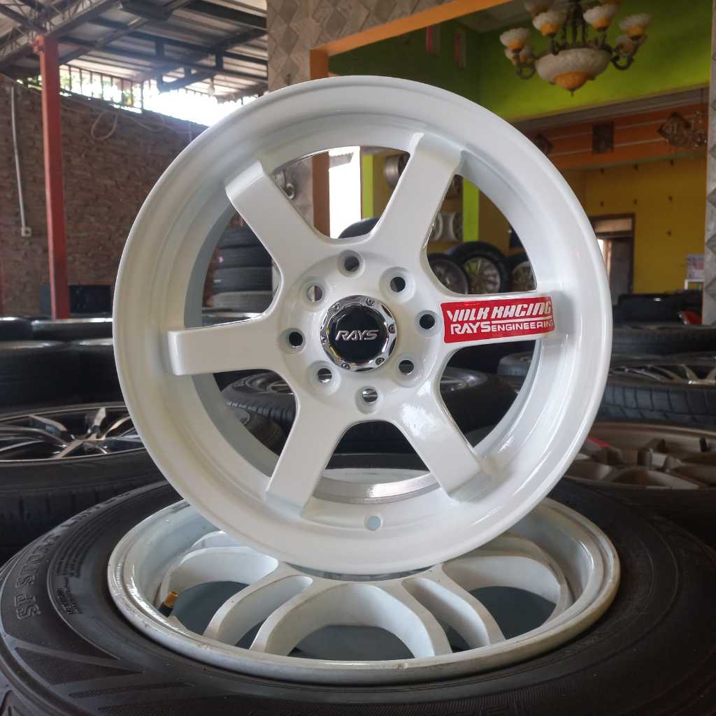 Jual TE37 SL Double PCD Ring 14 - White | Shopee Indonesia