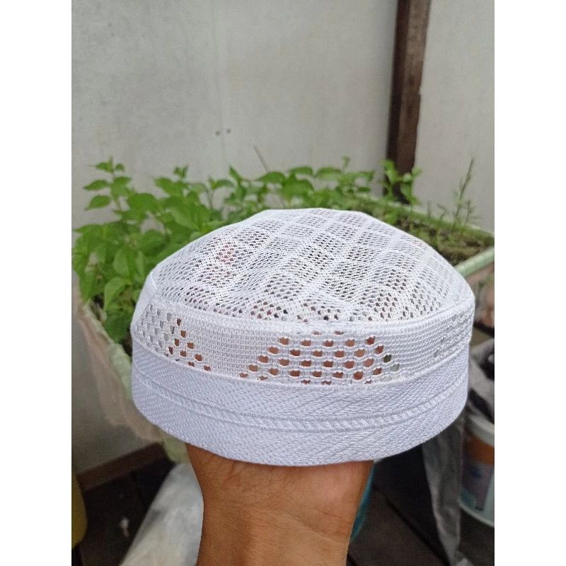 Jual Kopiah hajir /kopiah surut 3 jari /5,5cm kopiah jaring lulu ...