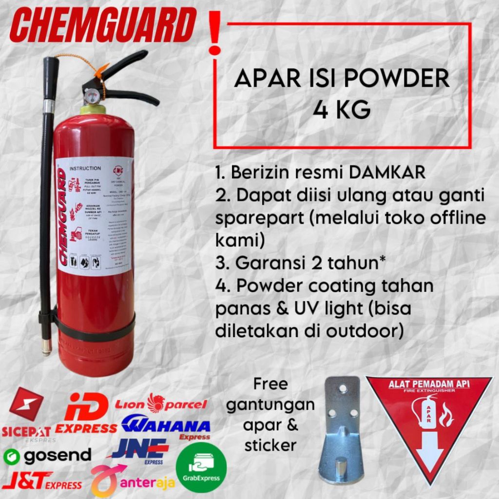 Jual Apar / Tabung pemadam kebakaran Chemguard ABC Dry Chemical Powder ...