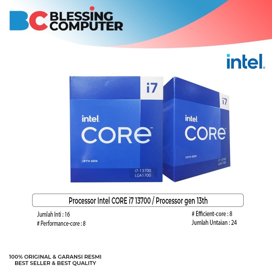 Jual Processor Intel CORE i7 13700 / Processor gen 13th | Shopee Indonesia