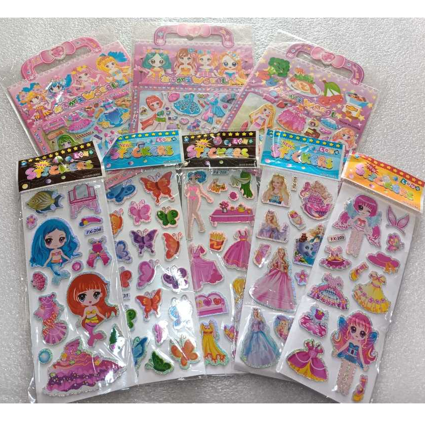 Jual Paket 6 Stiker Anak Timbul Karakter Dan Stiker Model Tas ...