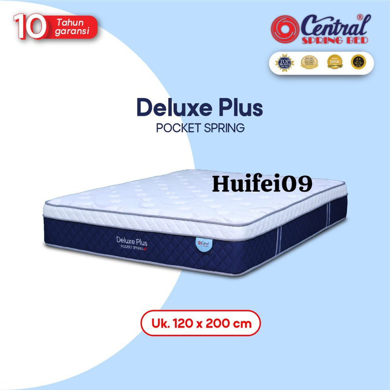 Jual CENTRAL MATRAS DELUXE PLUS BIRU PUTIH 120 SPRINGBED CENTRAL ( PALEMBANG ONLY/SEKITARNYA ...