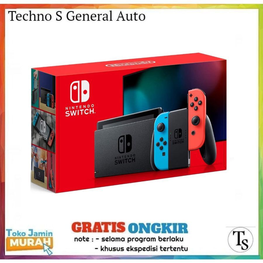Jual Console Nintendo Switch V2 New Model Neon Red Blue Neon Grey ...