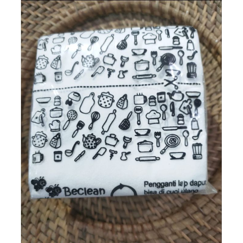 Jual Be clean tisu dapur pop up 100gr/10cm x 10cm | Shopee Indonesia