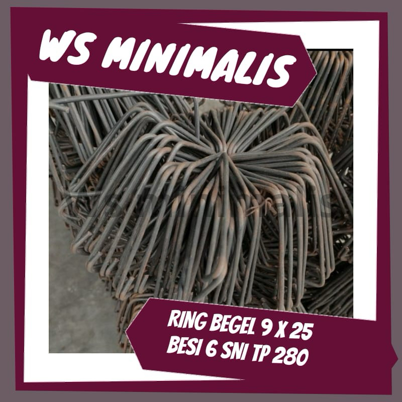 Jual RING BEGEL 9x25 BESI 6 SNI TP 280 / BEGEL BESI BETON | Shopee ...
