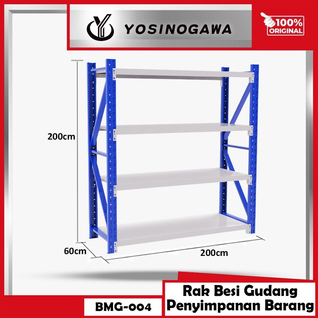 Jual YOSINOGAWA - RAK BESI GUDANG / RAK PENYIMPANAN BARANG | Shopee ...