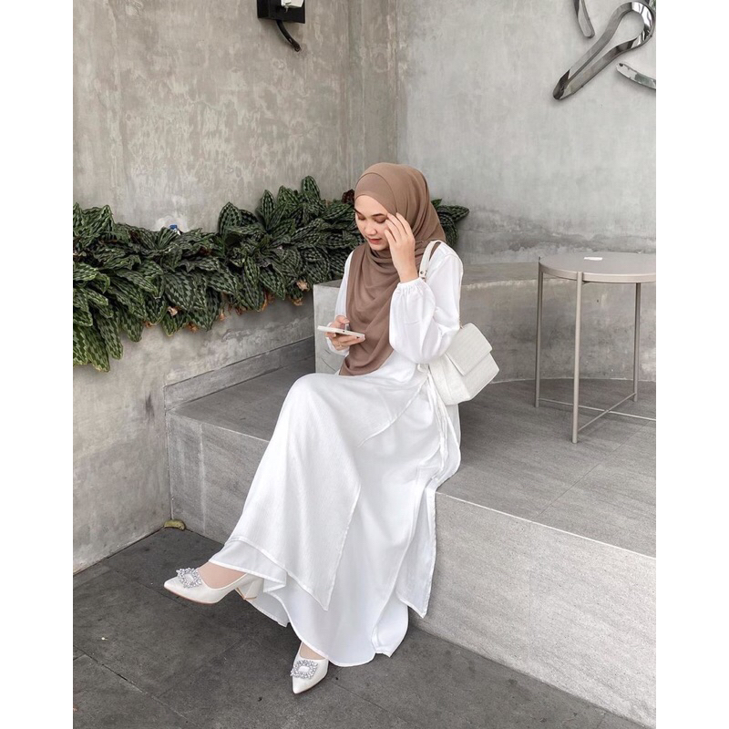 Jual Zafaoutfit- (Hanya outer) Outerwer Raya Broken White Outerwear ... Jual Zafaoutfit- (Hanya outer) Outerwer Raya Broken White Outerwear ...