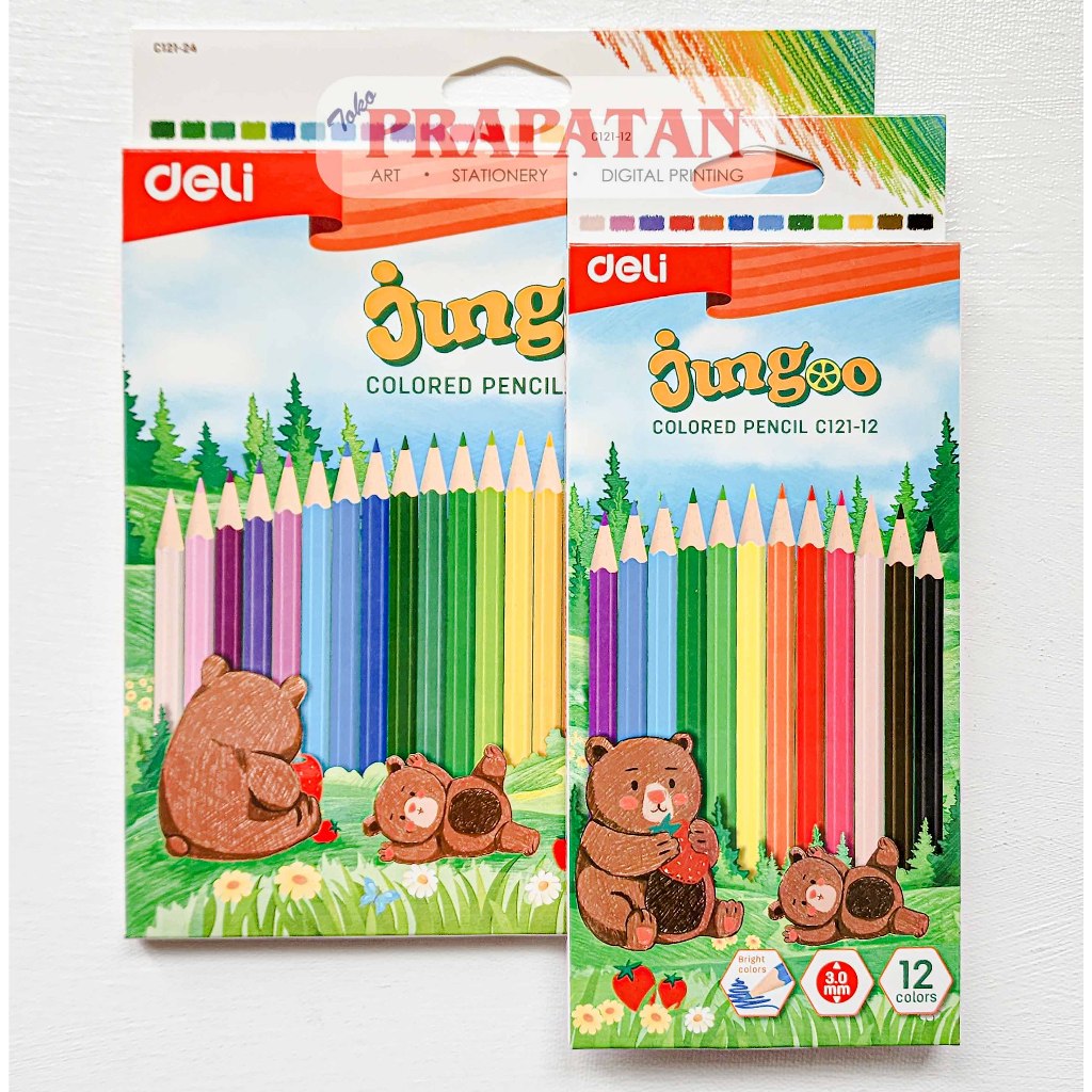 Jual Pensil Warna Deli Jungoo C-121 | Color Pencil | Shopee Indonesia