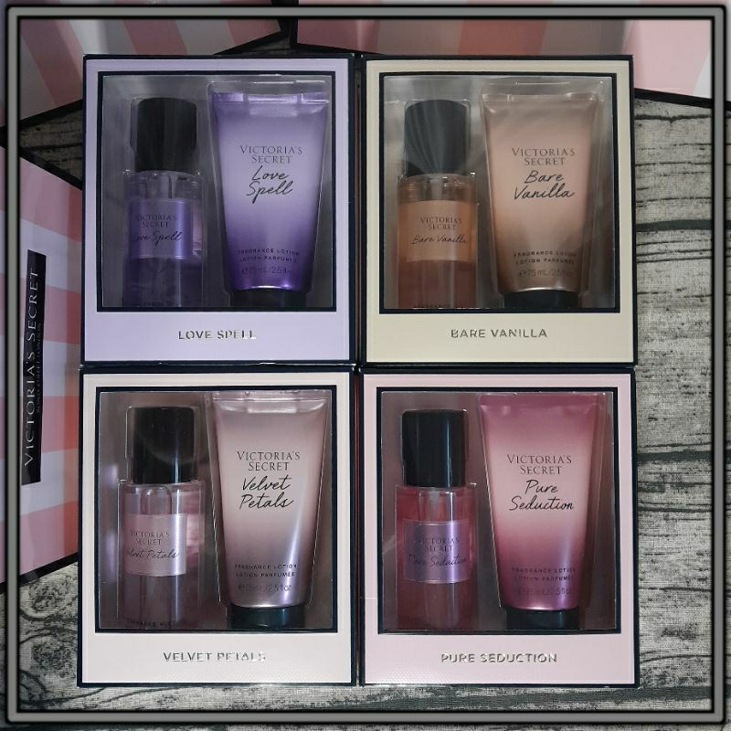 Jual Victoria's Secret Gift Set Duo Travel Size Box | Shopee Indonesia