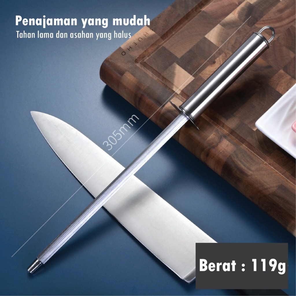 Jual Asahan Kistal Pengasah Pisau Daging Stik Steak Pisau Golok Arit ...