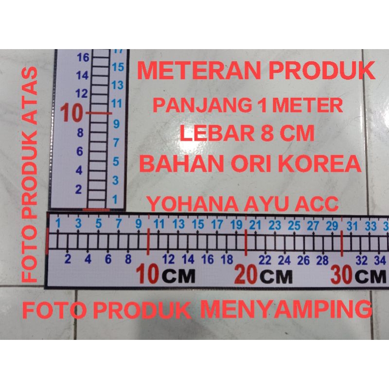 Jual METERAN PRODUK PRINTING BAHAN KOREA / METERAN PRODUK IKAN KOI ...