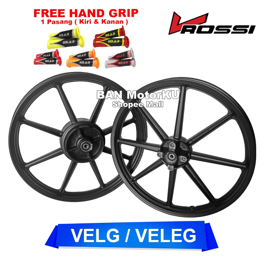 Jual VROSSI Zigen Swan Velg Racing ukuran 140 & 160 Ring 17 Warna HITAM ...