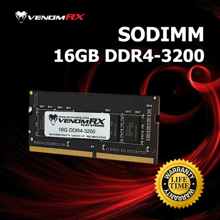 Jual Sodimm VenomRX 16GB 3200Mhz - Notebook RAM Sodimm DDR4 16GB PC3200 ...