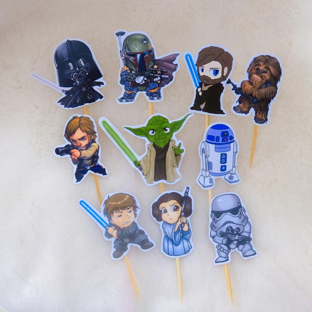 Jual BJ - Star Wars Chibi Topper Cupcake Birthday / Hiasan Kue Ulang ...