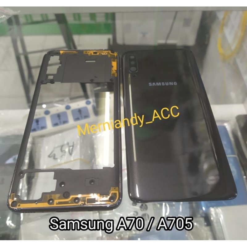 Jual Cessing kesing hausing fullset Samsung A70 / A705 Backdor + Tulang ...