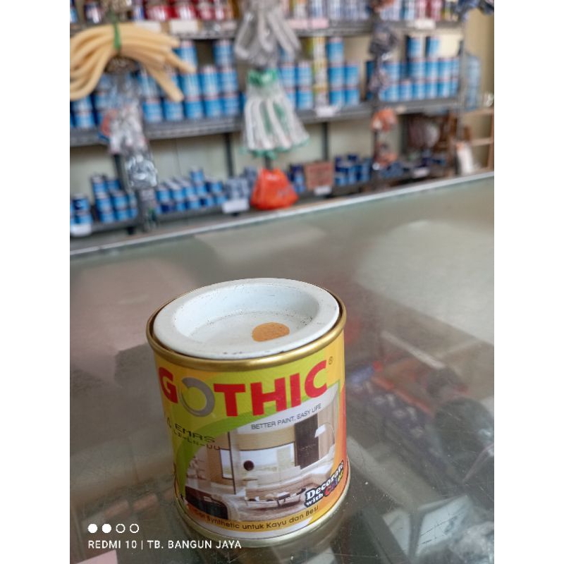 Jual Cat Kayu Besi Gothic 100gram (Warna Emas/Gold) | Shopee Indonesia