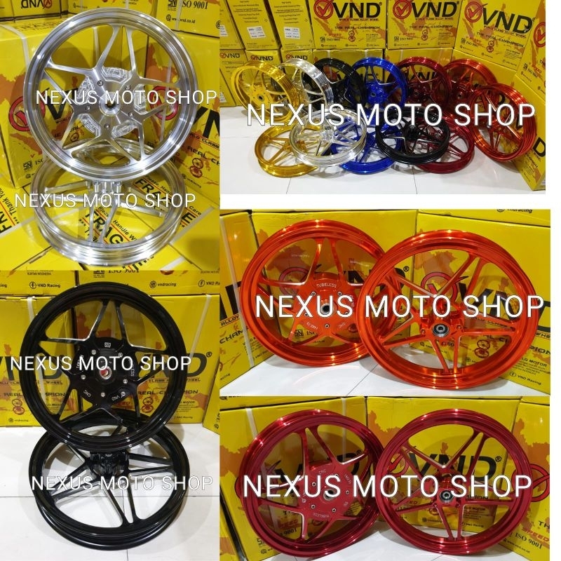 Jual velg vnd vspeed v2 mio m3 velg bintang mio125 gear125 xride ...