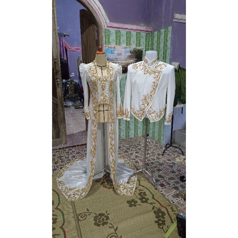 Jual couple bludru putih tulang payet jepang | Shopee Indonesia