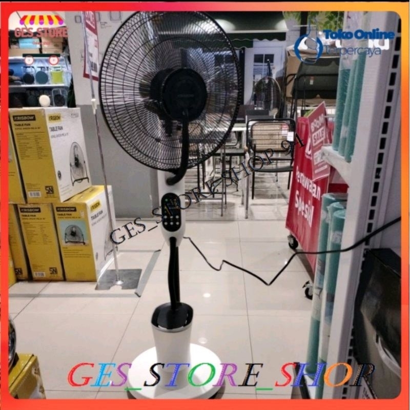 Jual Krisbow kipas angin berdiri uap 75 watt putih/kipas angin uap ...