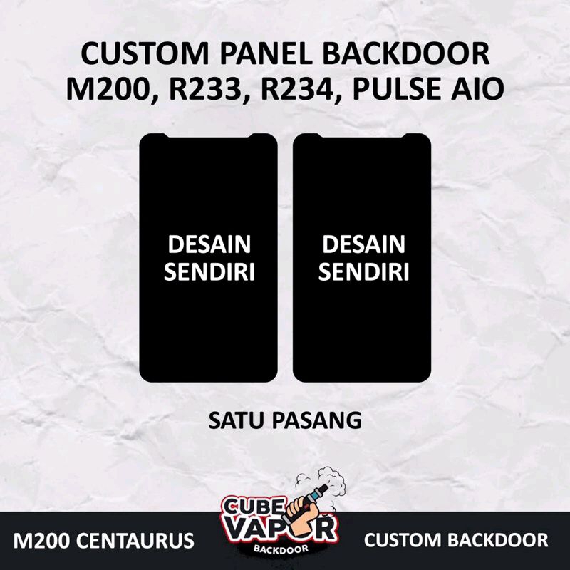 Jual Custom Backdoor M200,R233,R234,Pulse Aio V5 | Shopee Indonesia