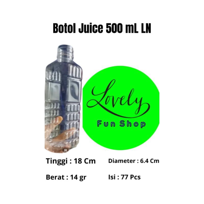 Jual Botol Juice 490 ml / 500 ml LN isi 77 pcs / Botol Kemasan Plastik ...
