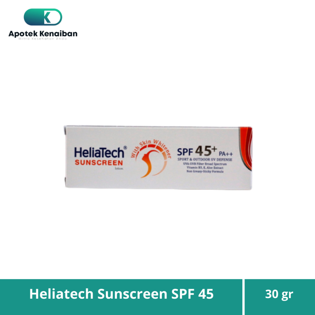 Jual HELIATECH SUNSCREEN SPF 45+ / PARASOL SPF 45 / SUNBLOCK | Shopee ...