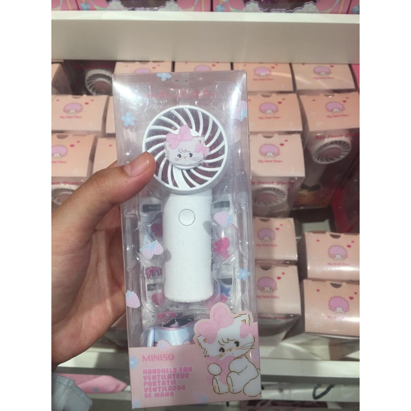 Jual Kipas Tangan Mini Kucing |Mikko Ilustration Miniso x Sanrio ...