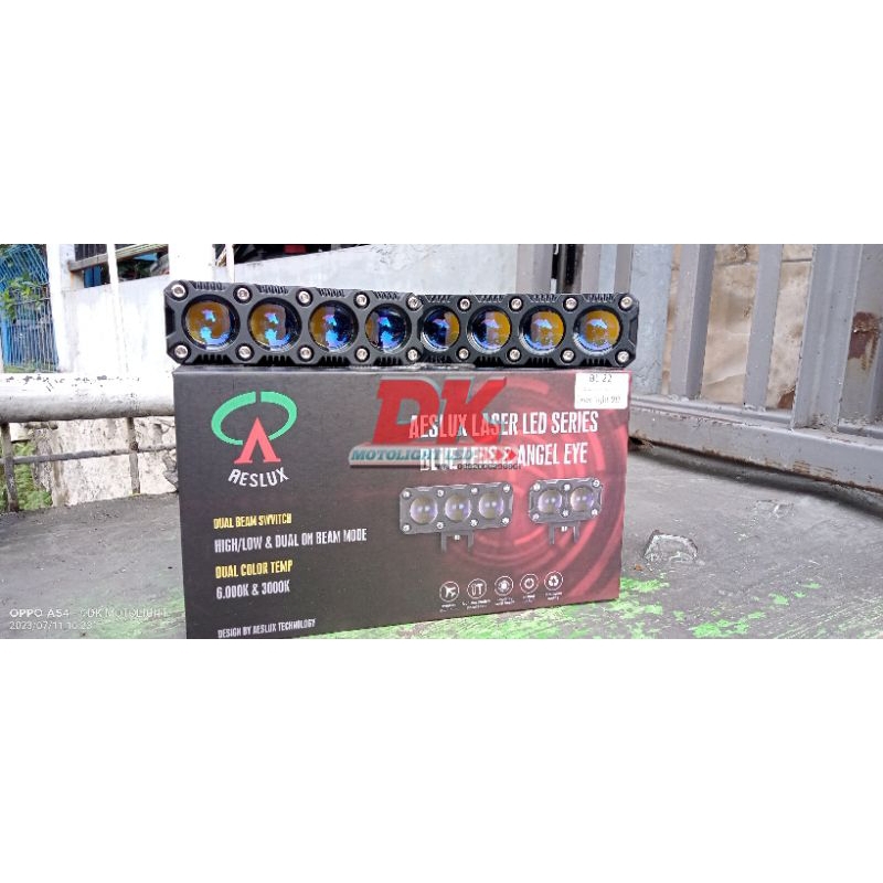 Jual Lampu laser mini proji SQL 4 mata blue lens AESLUX devil eyes ...