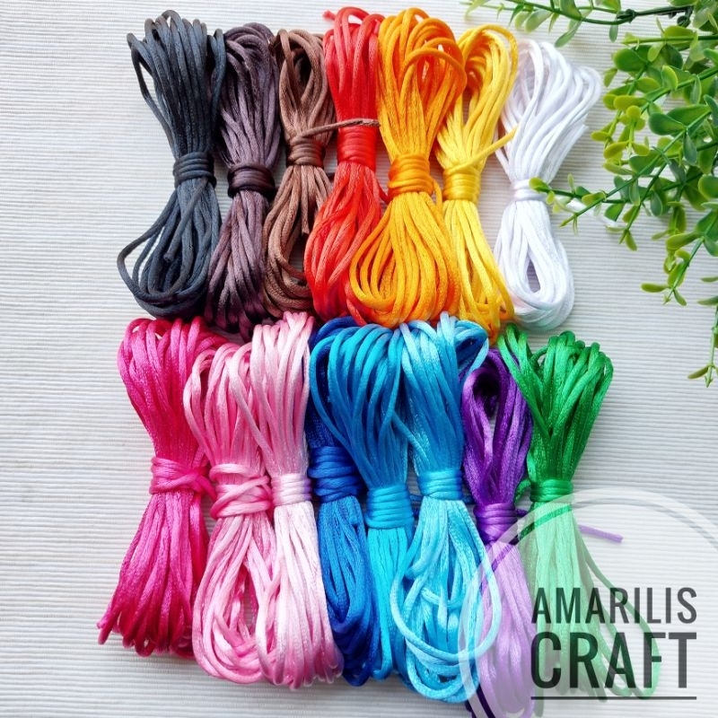 Jual [5 Meter] Tali Cina Satin 2mm | Shopee Indonesia