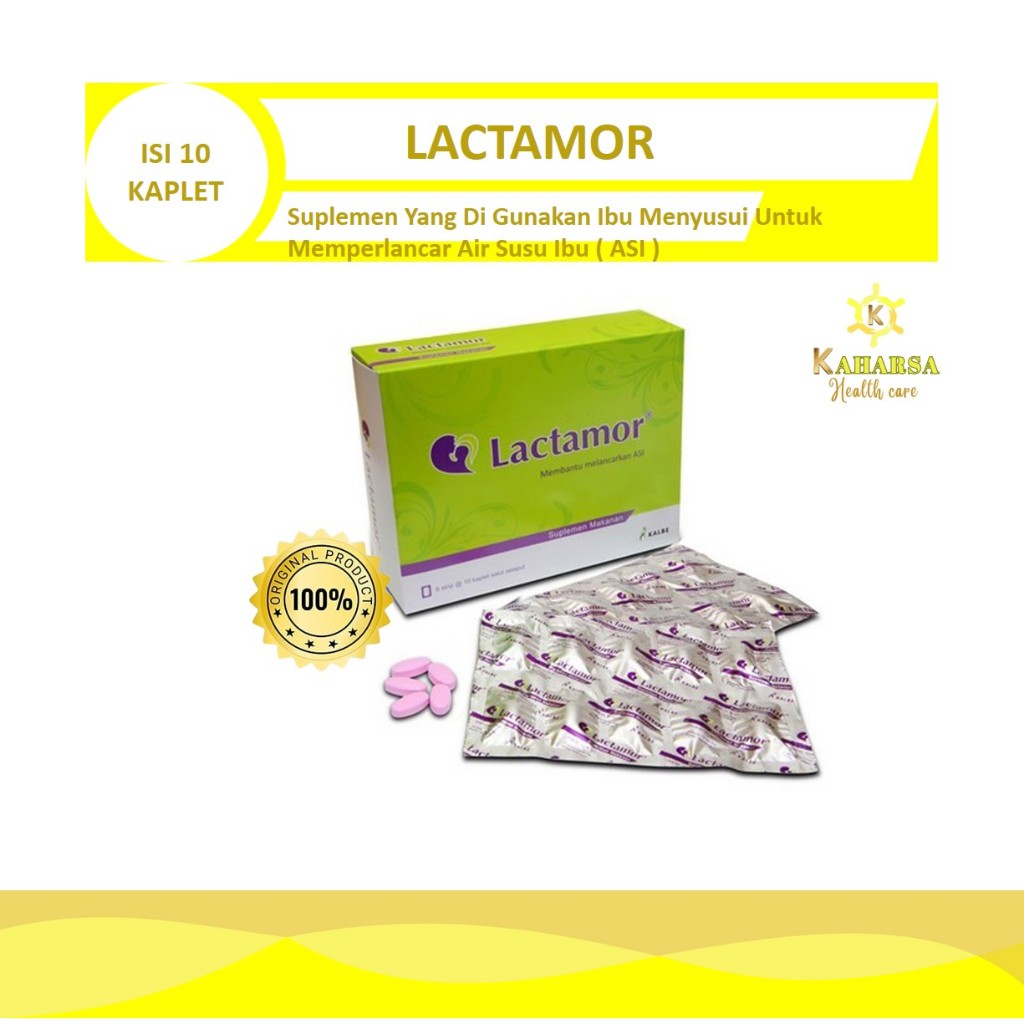 Jual LACTAMOR 10 KAPLET Pelancar Asi/Suplemen Ibu Menyusui (Perstrip ...