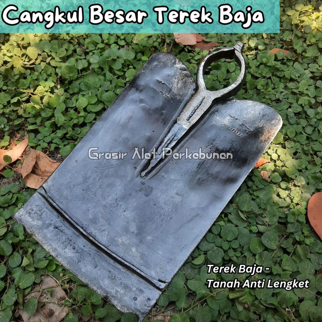 Jual Cangkul Asli Baja Besar Terek Anti Lengket - Pacul Pande Jawa ...