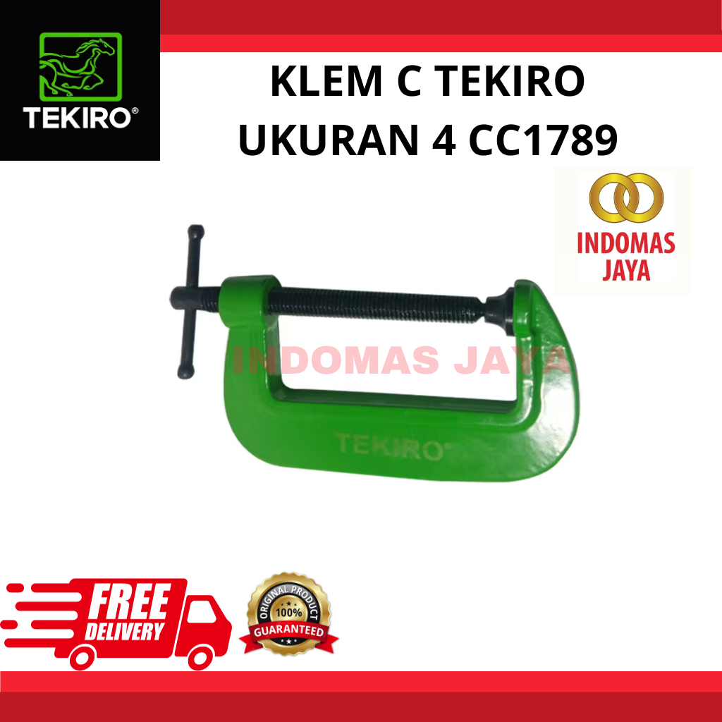 Jual TEKIRO Clamp C 4 inch klem C ORIGINAL klem / clamp C ukuran 4 ...