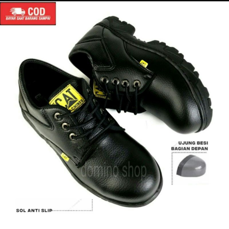 Jual sepatu safety pria ujung besi sepatu septy boots kerja lapangan ...